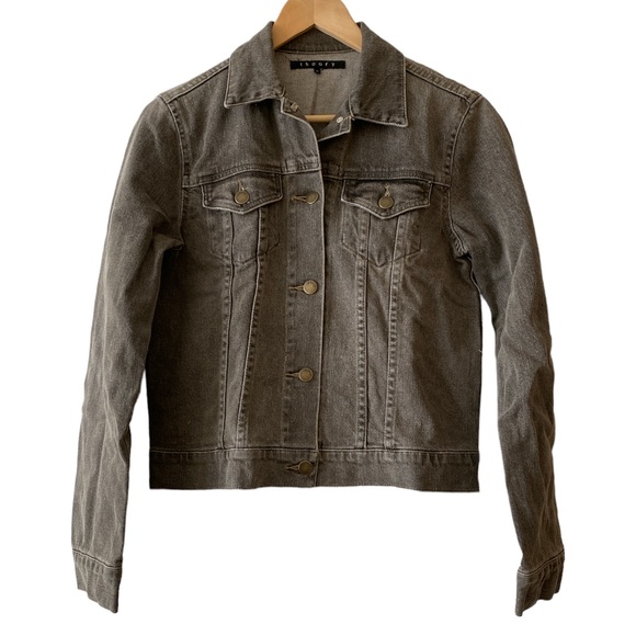 Theory | Jackets & Coats | Theory Jean Jacket Gray M | Poshmark